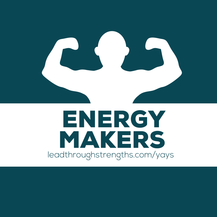 List Of Energizers At Work - Your "More Of" List